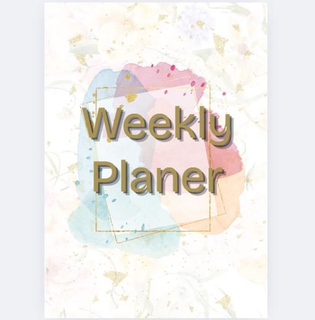 Weekly Planner Printable and Digital PDF Weekly Schedule Organizer ...