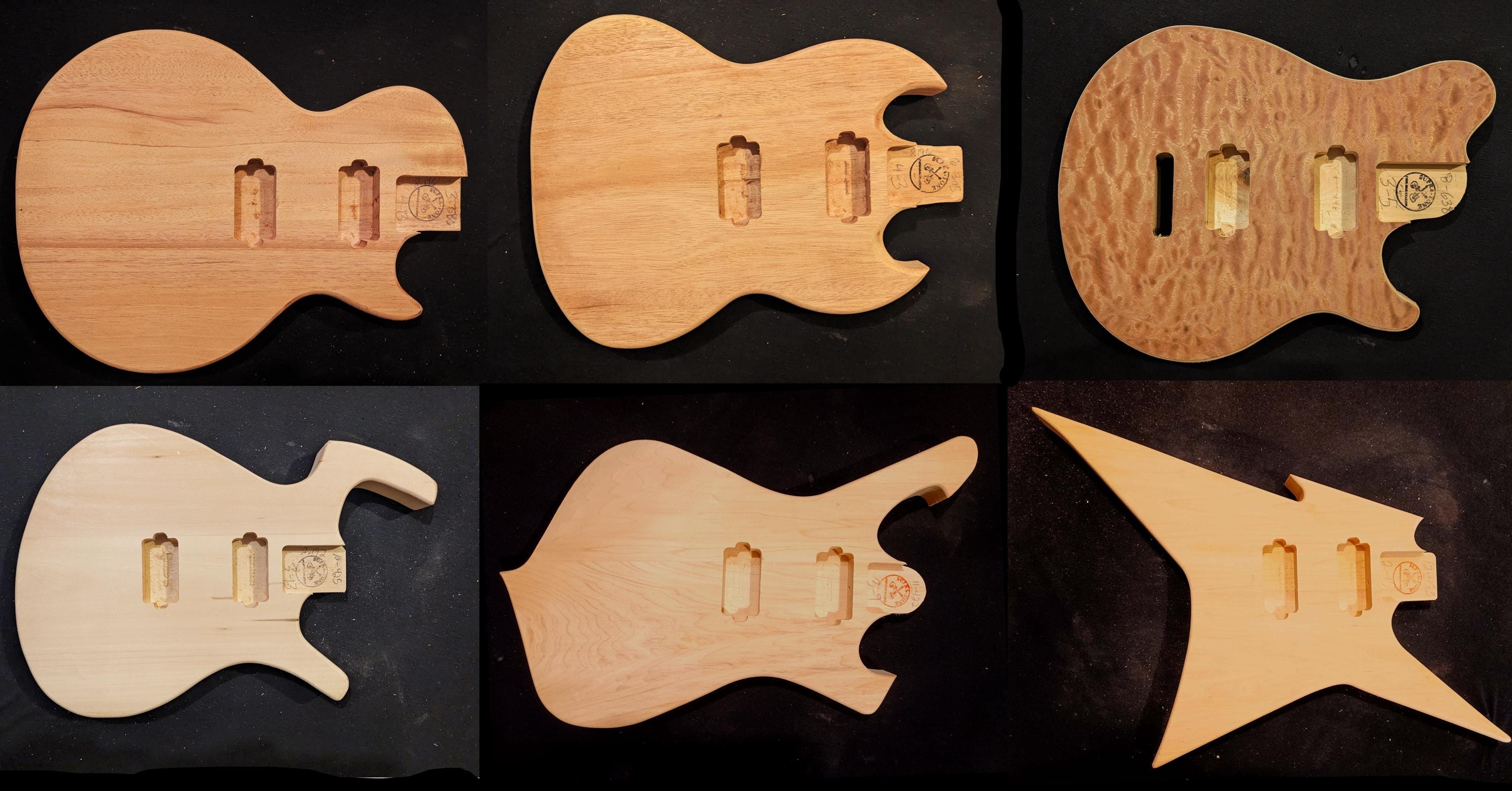 Unique Guitar Bodies - Parker, Axis, Wolfgang, Fireman, Iceman, Les ...