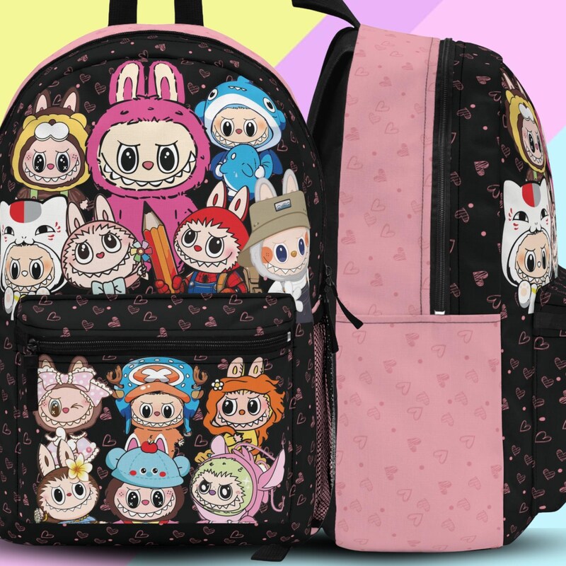 Labubu School Backpack - Etsy