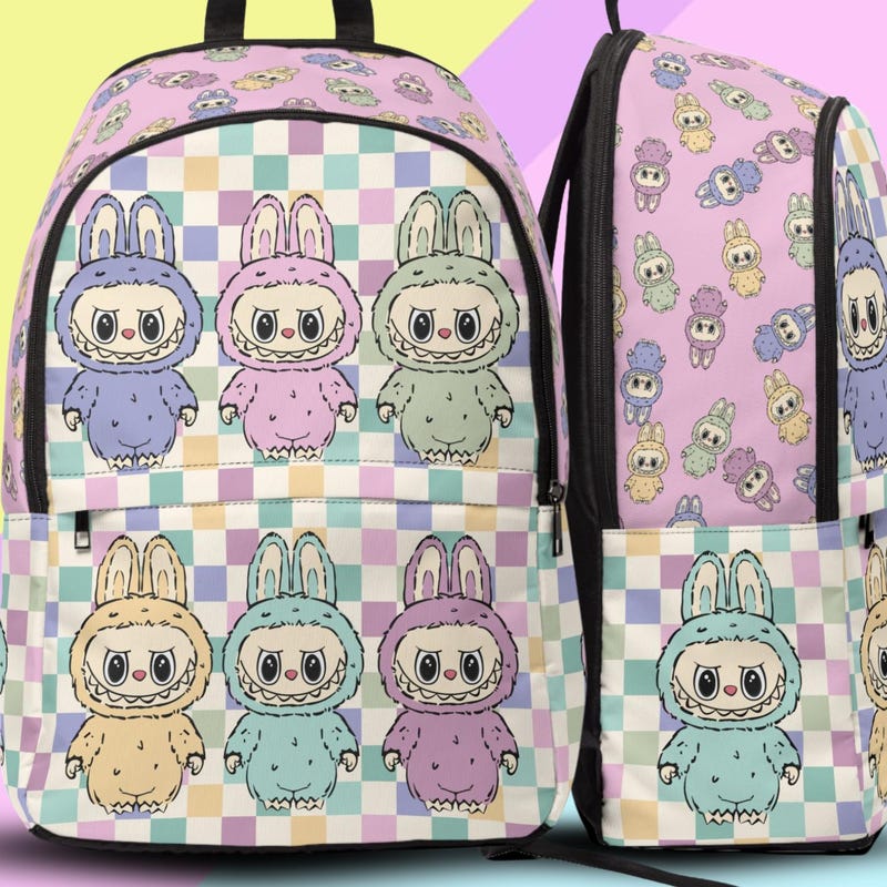 Labubu School Backpack - Etsy