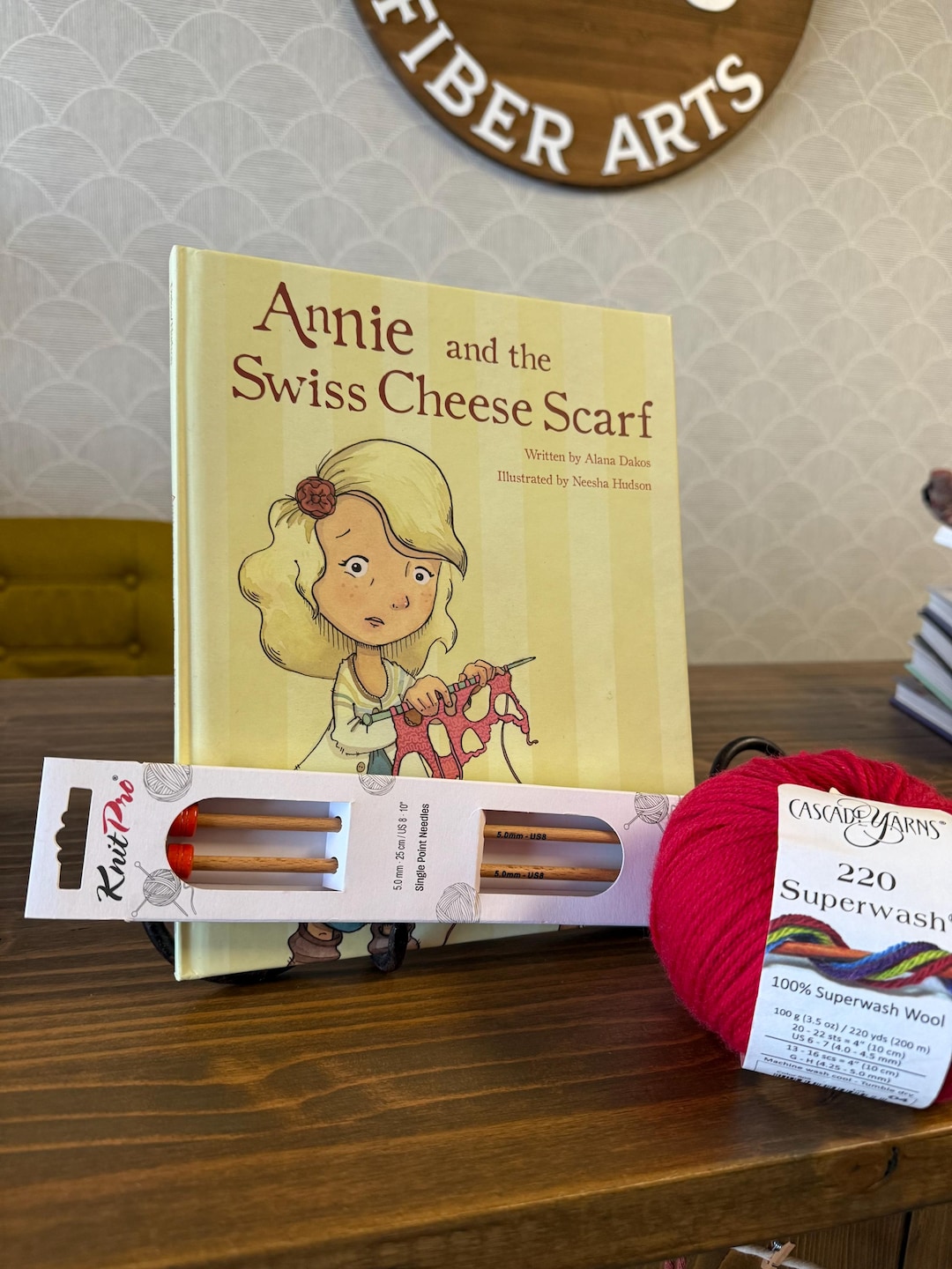Knit Kit for Kids, Annie and the Swiss Cheese Scarf, Knitting Needles ...
