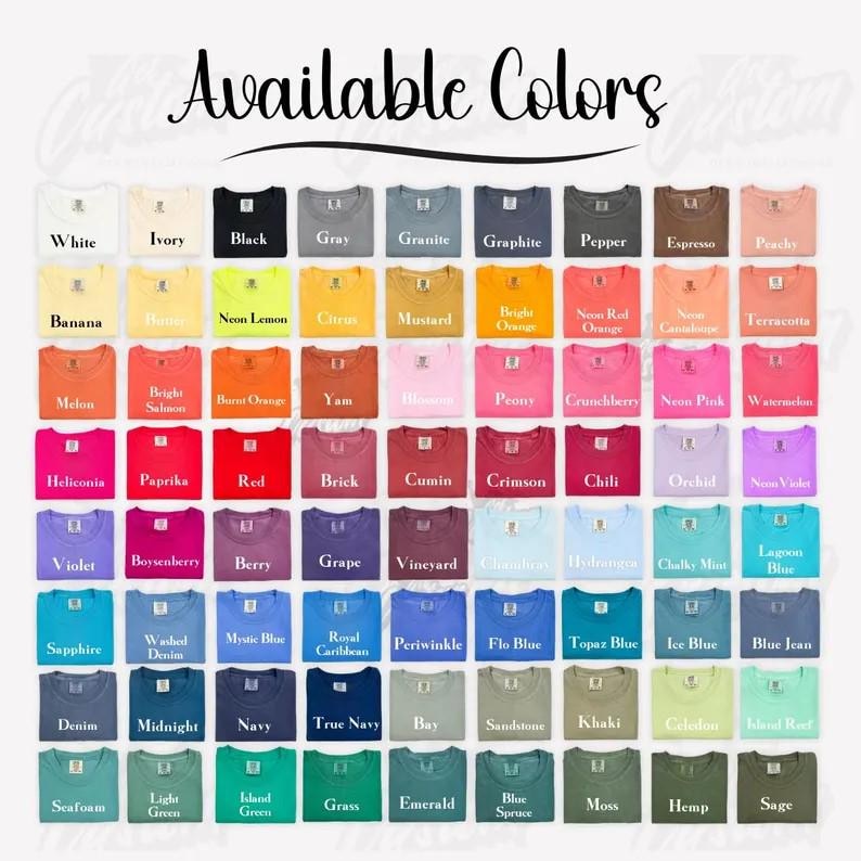 Blank Comfort Color T-shirt, Basic T-shirts Tees, Comfort Colors ...