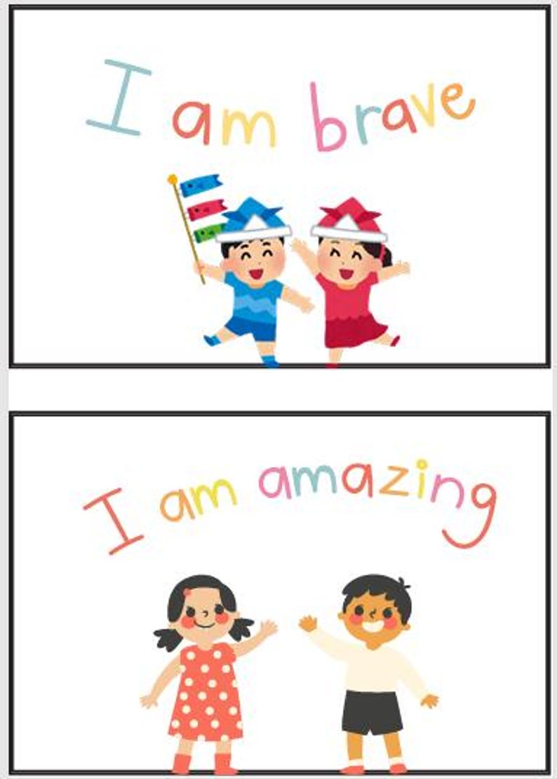 Kids Affirmation Prints | Positive Affirmation Posters for Children ...