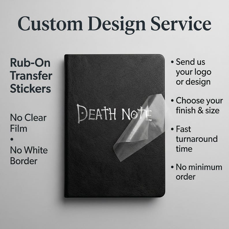 Personalized Logo Stickers | Custom Metal UV DTF Transfer Decals for ...