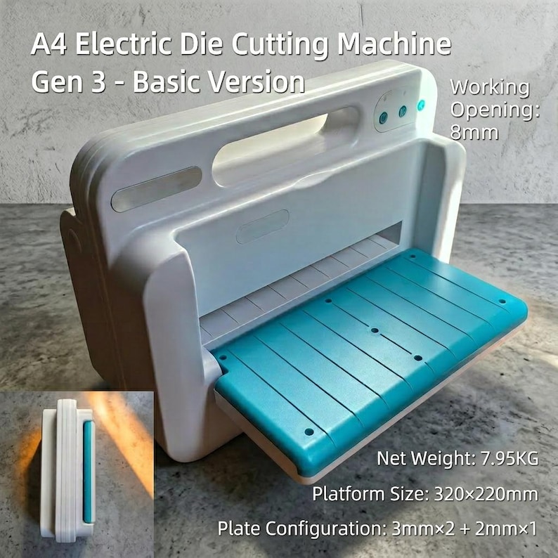 Professional A4 Electric Die Cutting Machine, Embossing Tool, 1000kg ...