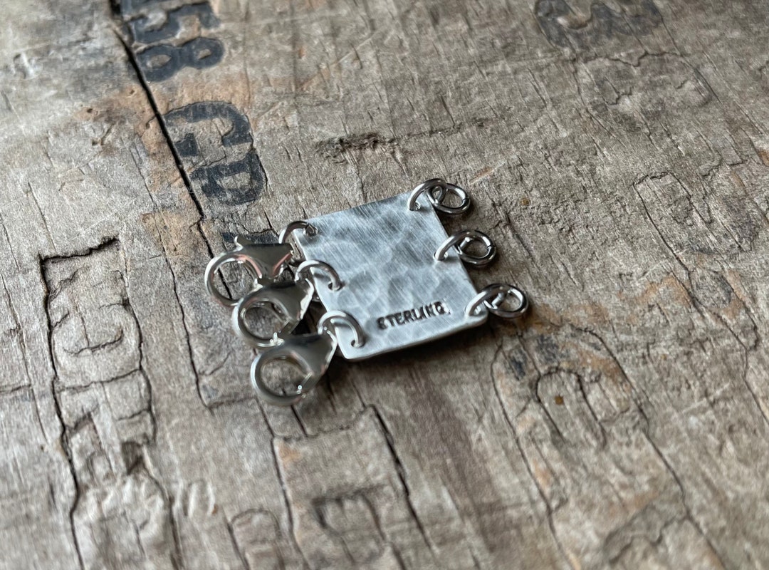 Layered Necklace Separator Sterling Silver Multi Strand Necklace ...