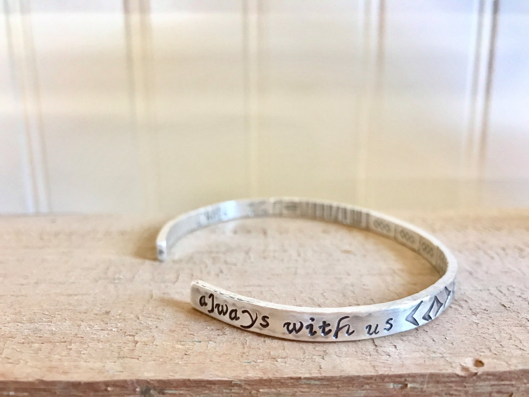 Memorial in Memory Bracelet Personalized Sterling Silver Memorial ...