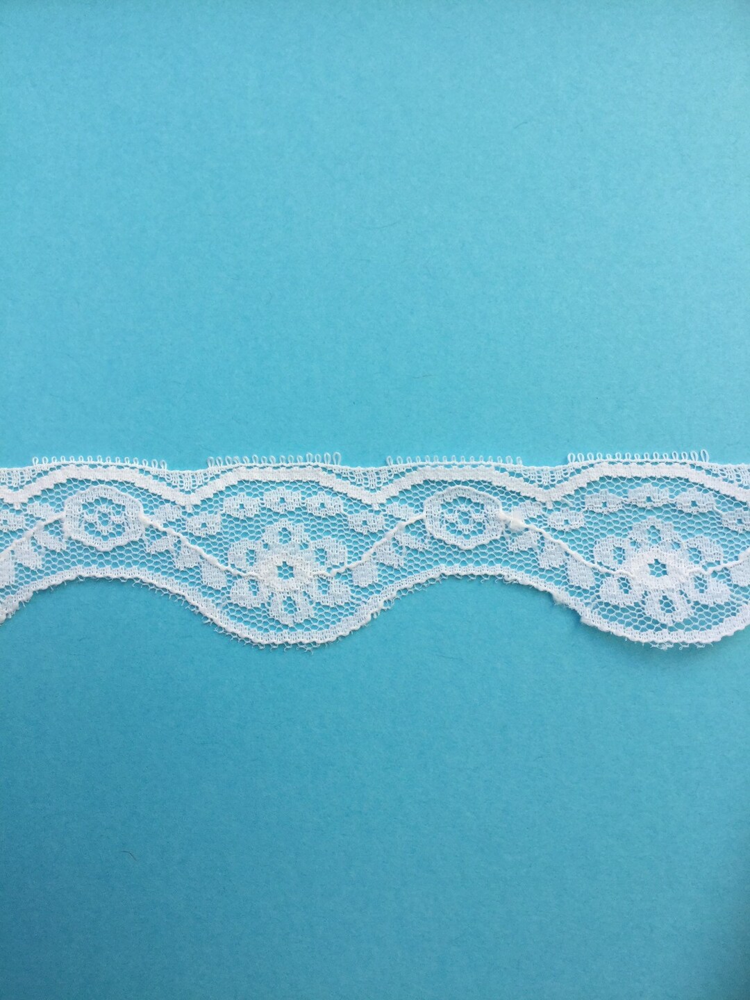 Vintage Lace Edging, 1 1/8" Wide Edging, White Lace Edging - Etsy