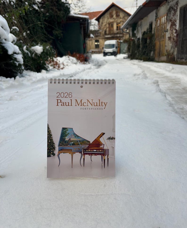 2026 Fortepiano Calendar – Mcnulty Replica Pianos, Music Teacher Gift - Etsy