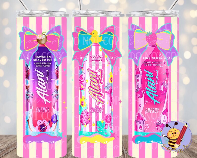 Tropical Alani Tumbler Wrap PNG Digital Download Design Coquette Bow ...