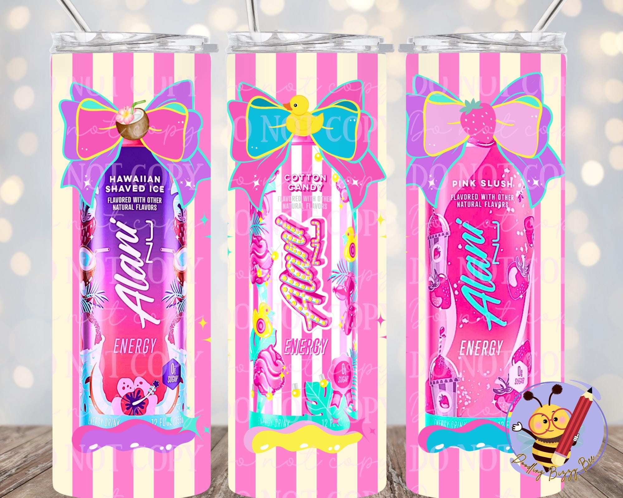 Tropical Alani Tumbler Wrap PNG Digital Download Design Coquette Bow ...