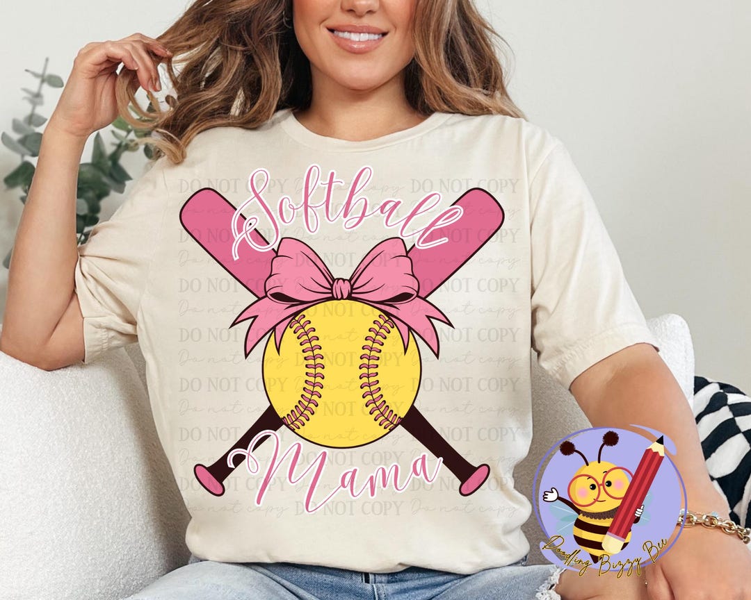 Softball Mama PNG Transparent Background Digital Download Design ...