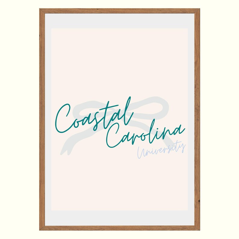 Set of 8 Coastal Carolina University Poster Digital Downloads, CCU ...