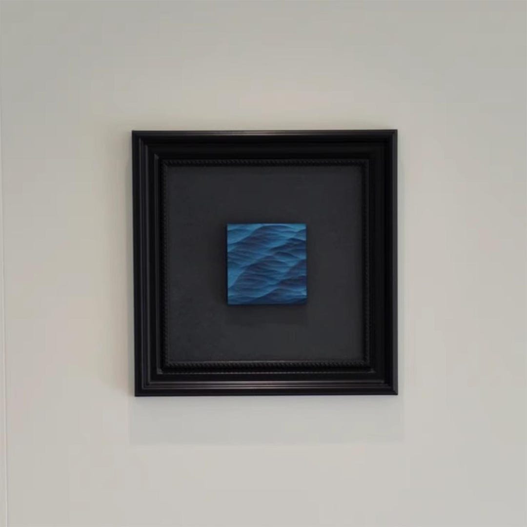 Decorative Wall Art, Ocean Wave Sculpture - Hand-carved Wooden Wave ...