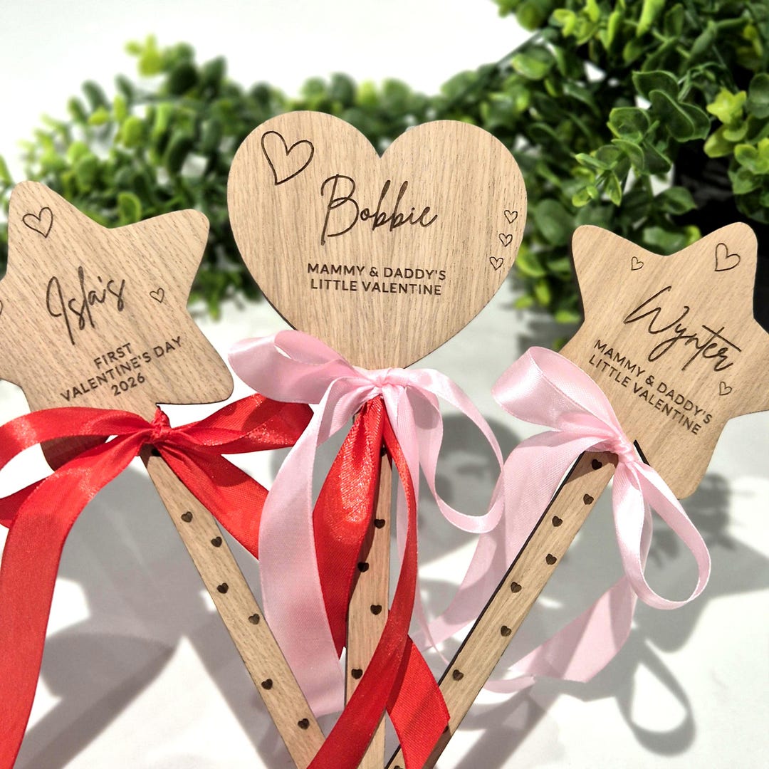 Personalised Valentine’s Day Wands - Etsy UK