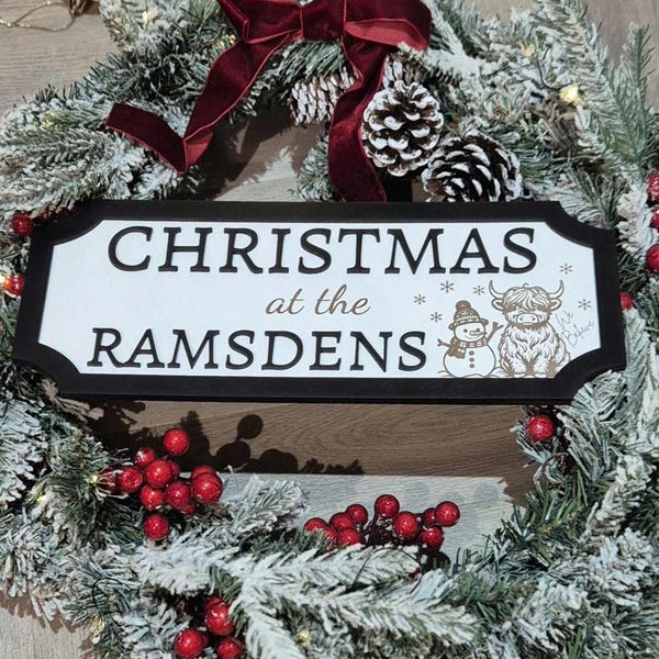Christmas Plaque - Etsy UK