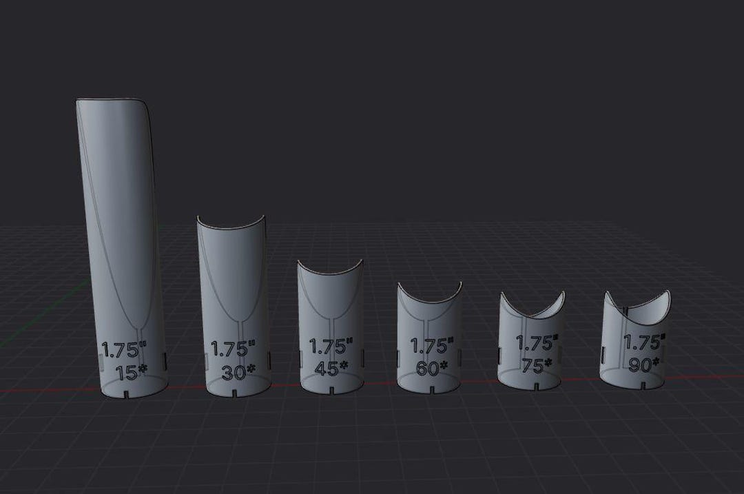 1.75in Tube Notching Template STL Files - Etsy