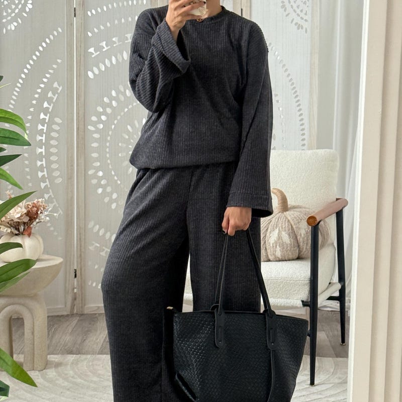 Two Piece Ribbed Set - Etsy