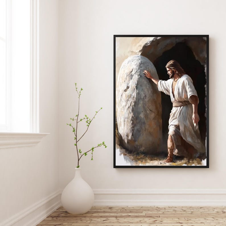 Jesus Christ Resurrected Painting | Easter Wall Art Digital Download ...