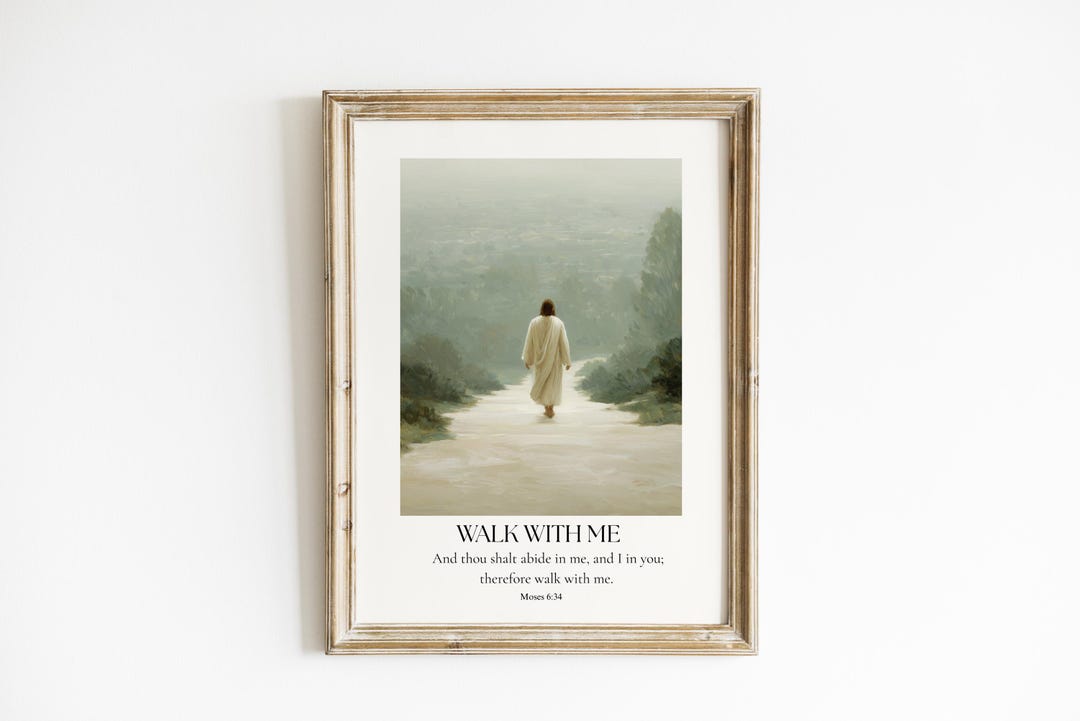 LDS 2026 Youth Theme, Walk With Me, Moses 6:34, Jesus Christ Walking ...