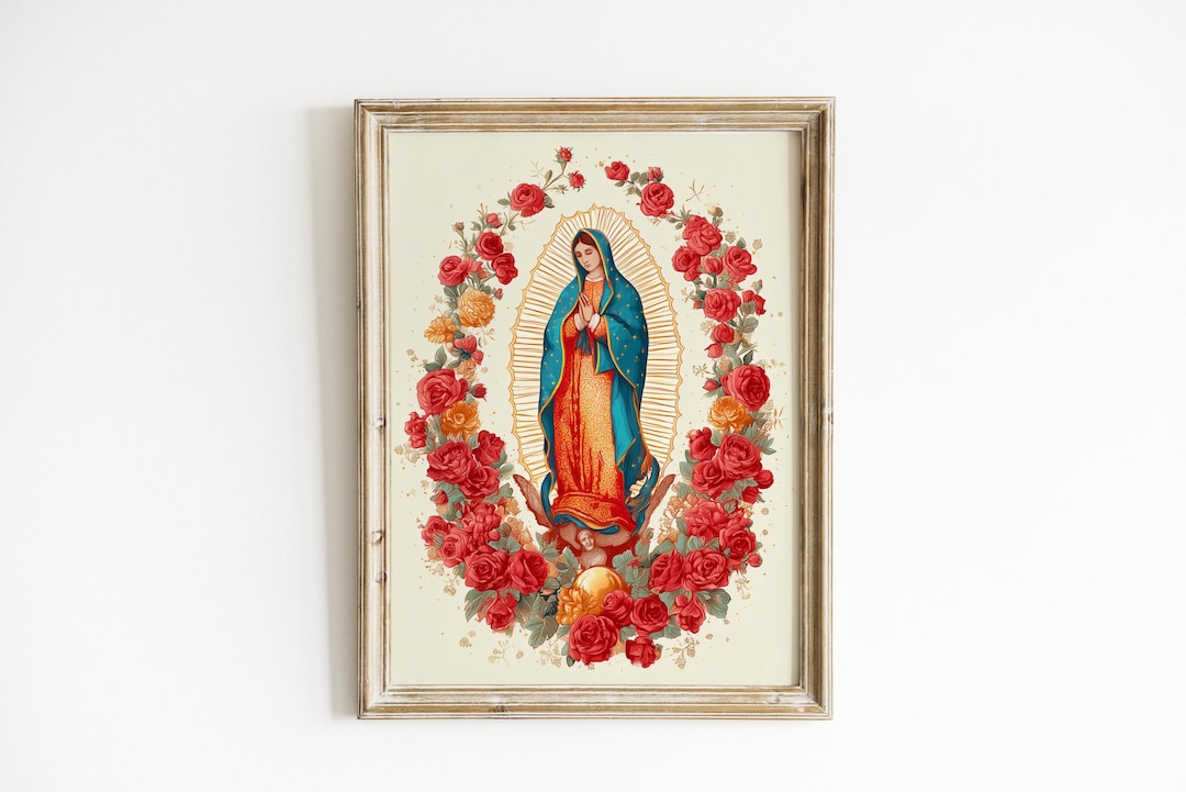 Our Lady of Guadalupe Tilma Whole Image High Resolution Digital ...