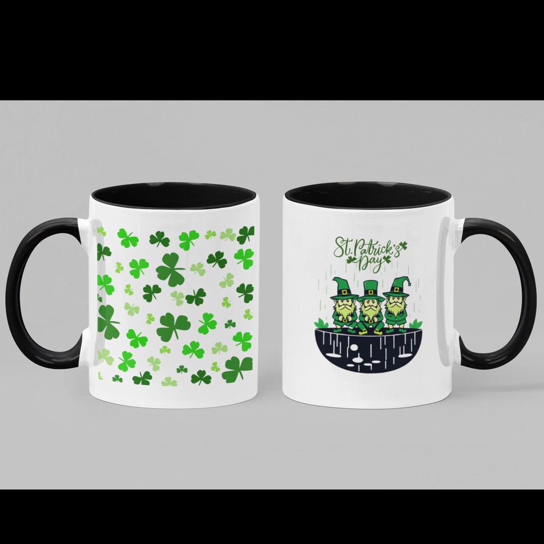 Ceramic Coffee Mug, St Patrick Mug, Custom Gift for Gamers, 11oz Size ...