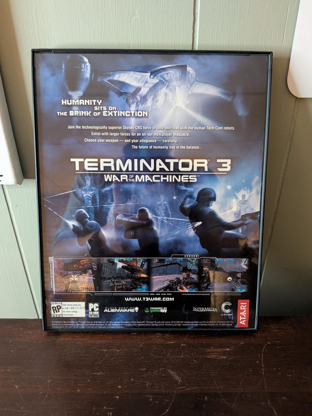 Terminator 3 War of the Machines (2003) 8x10 Vintage Framed Poster - Etsy
