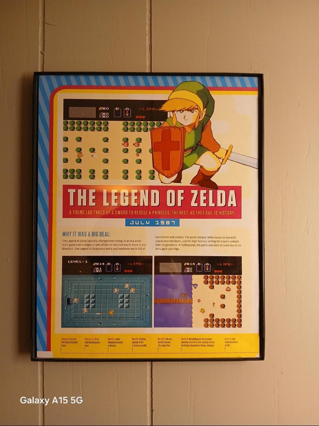 The Legend of Zelda (1986) 8x10 Vintage Framed Poster - Etsy