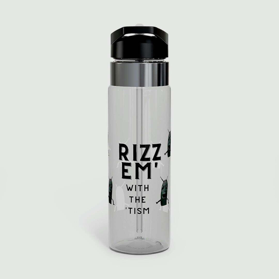 Sport Bottle, Cursed Plankton Gym Bottle, Funny Rizz Em With Tism ...