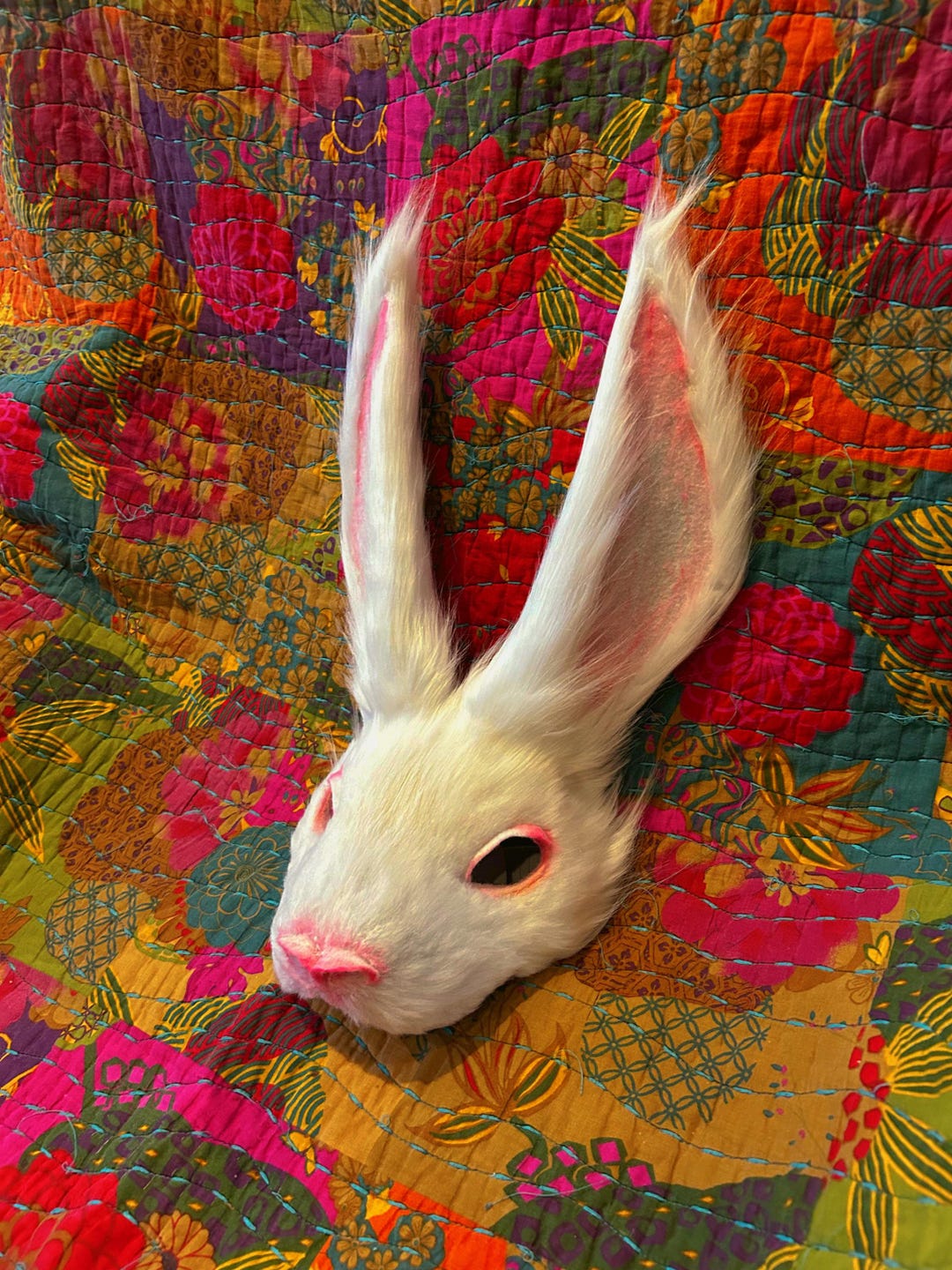 White Rabbit Therian Mask - Etsy