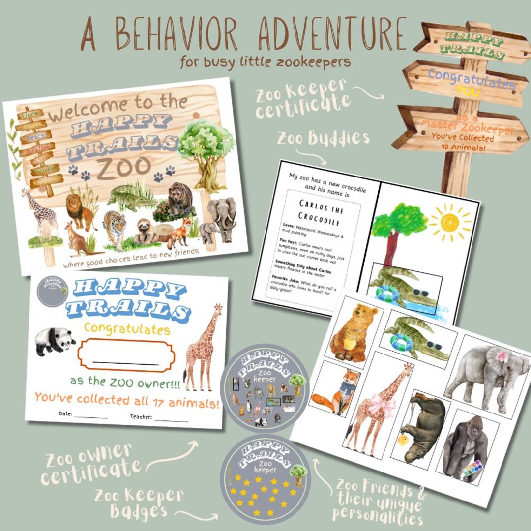 Zoo Reward Friends – Positive Behavior System for the Early Years - Etsy
