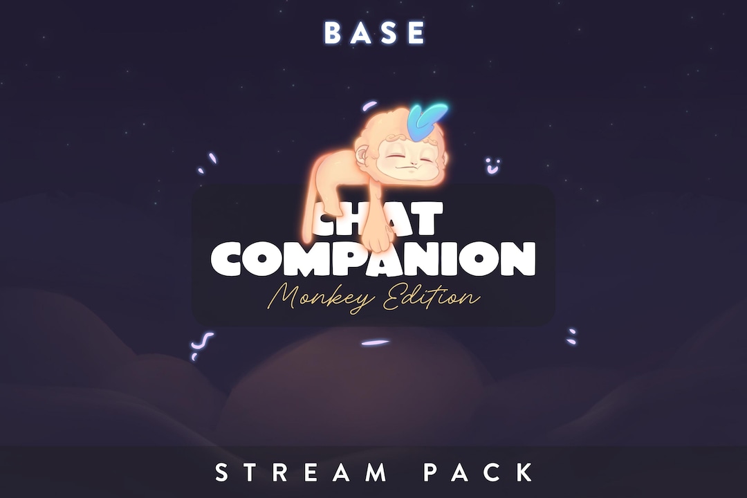 Stream Pack | Base | Chat Companion: Monkey Edition | Animated Scene ...