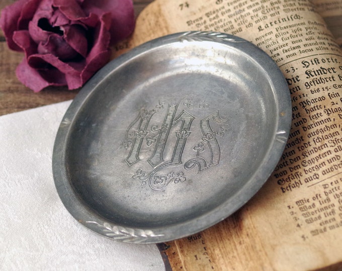 Antique Last Rites Sick Call Communion Plate IHS Religious Roman ...