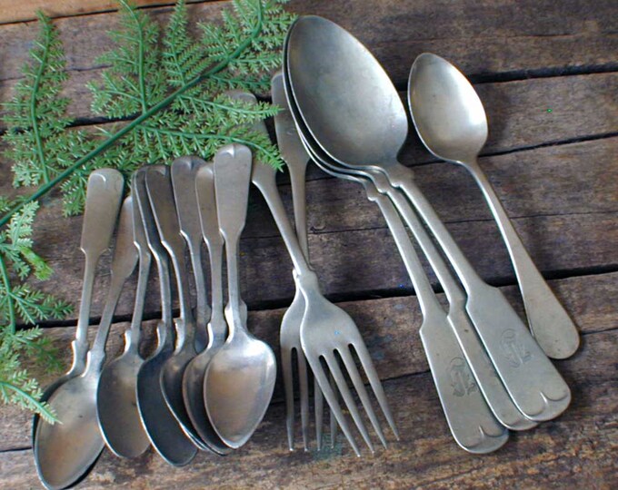 Nickel Alaskan Silver Flatware 14pcs - Etsy