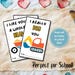 Kids Truck Valentines Day Cards, Preschool Valentines for Classroom ...