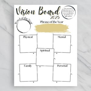 2025 Goal Planning: New Years Resolution & Year in Review Printable ...