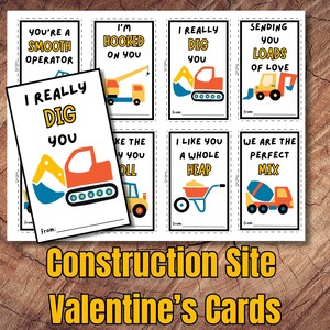 Kids Truck Valentines Day Cards, Preschool Valentines for Classroom ...