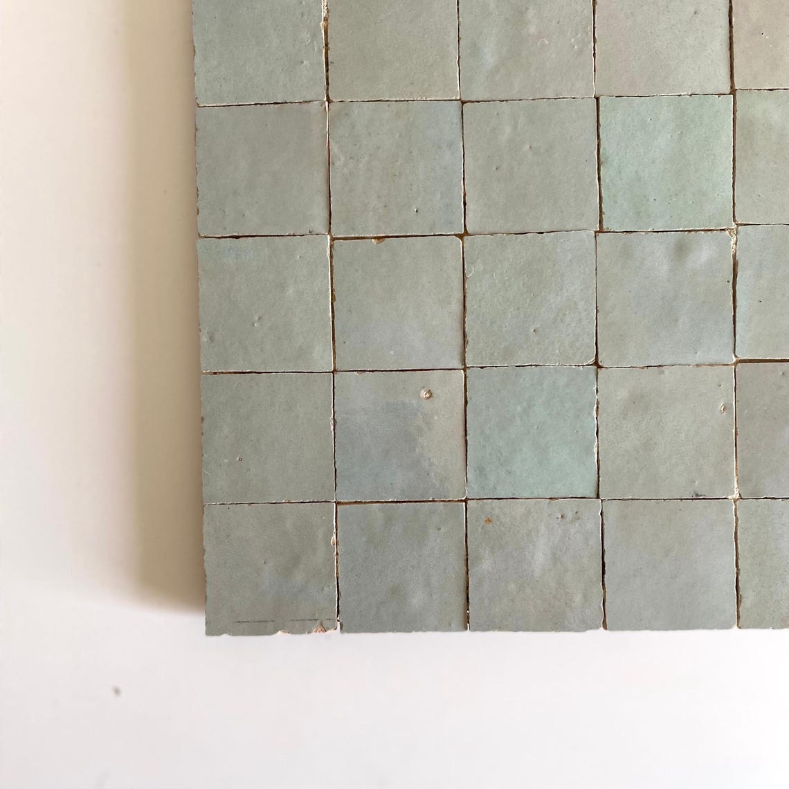 2" X 2" Seafoam Green Zellige Tiles – Handcrafted Mosaic Wall & Floor ...
