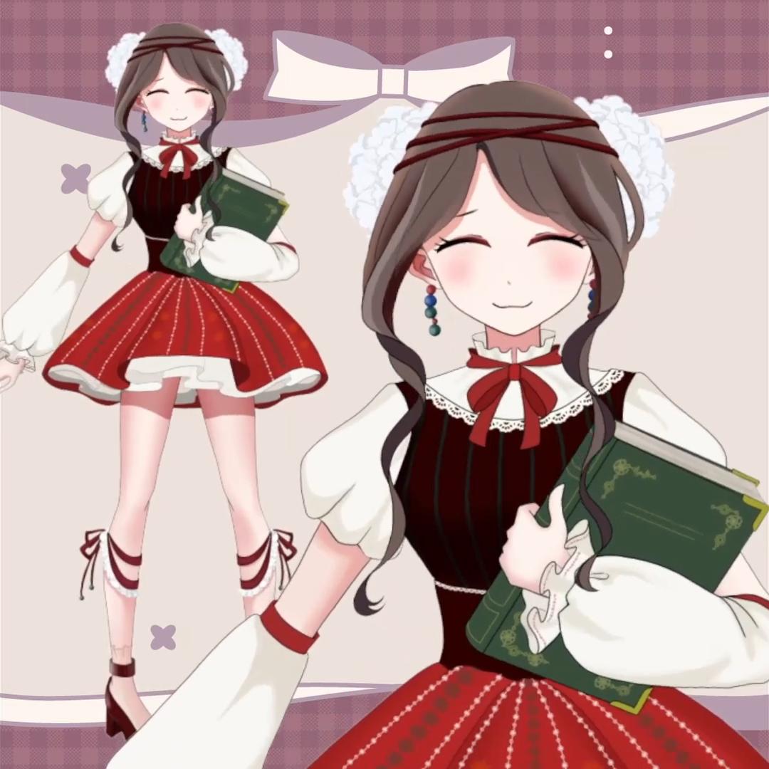 Girl Holding a Book【vtuber Model】【vts-compatible】【live2d Model】【limited ...