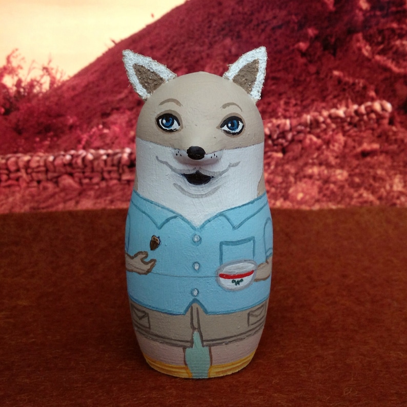 The mini Fantastic Mr. Fox Matryoshka Dolls - Etsy