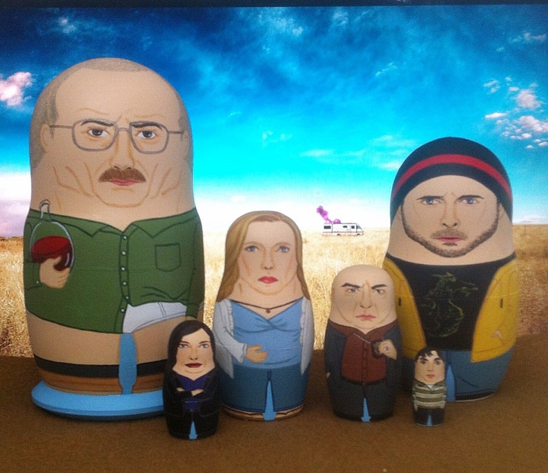 Breaking Bad Family Portrait Matryoshka Dolls - Etsy