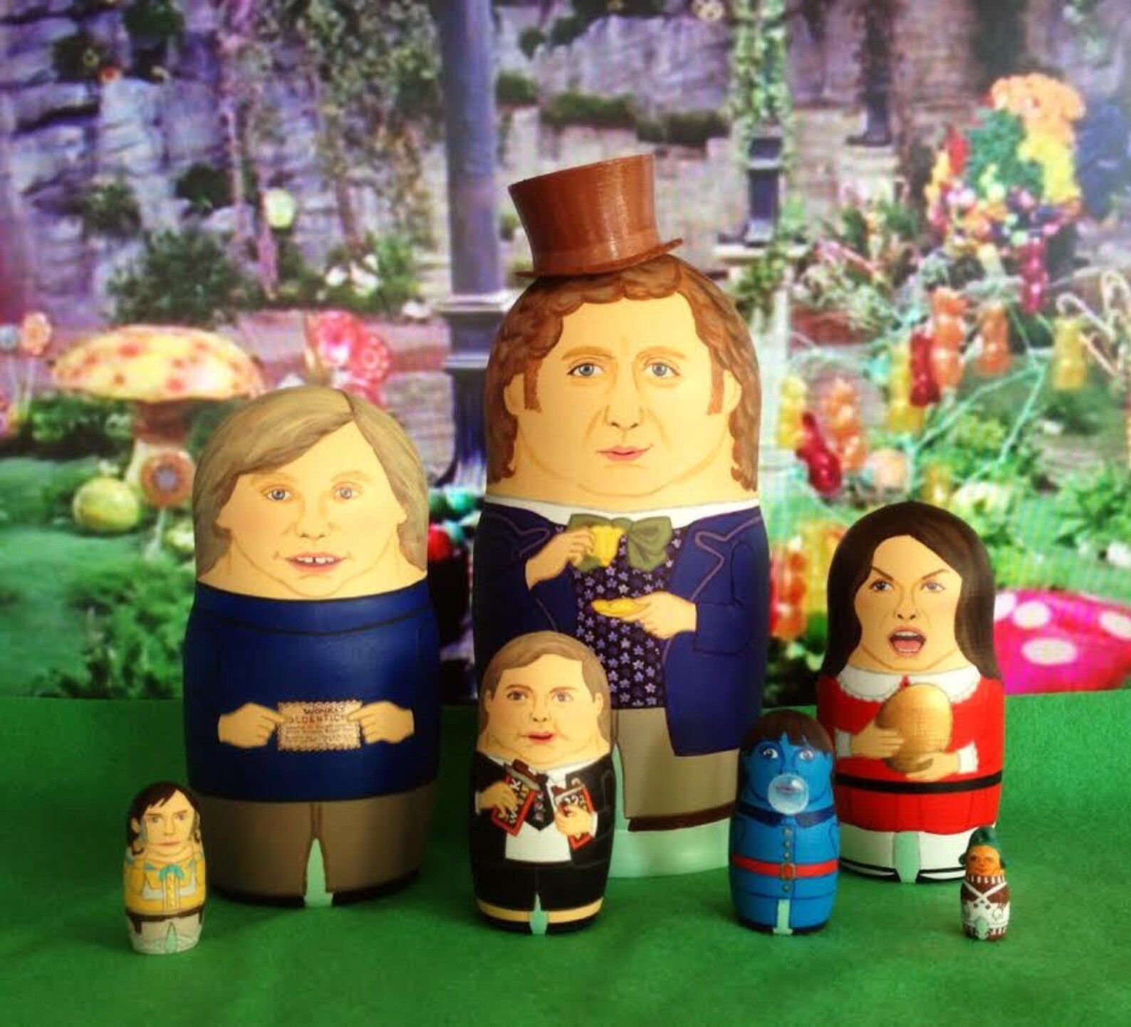 Willy Wonka and the Chocolate Factory Matryoshka Dolls - Etsy