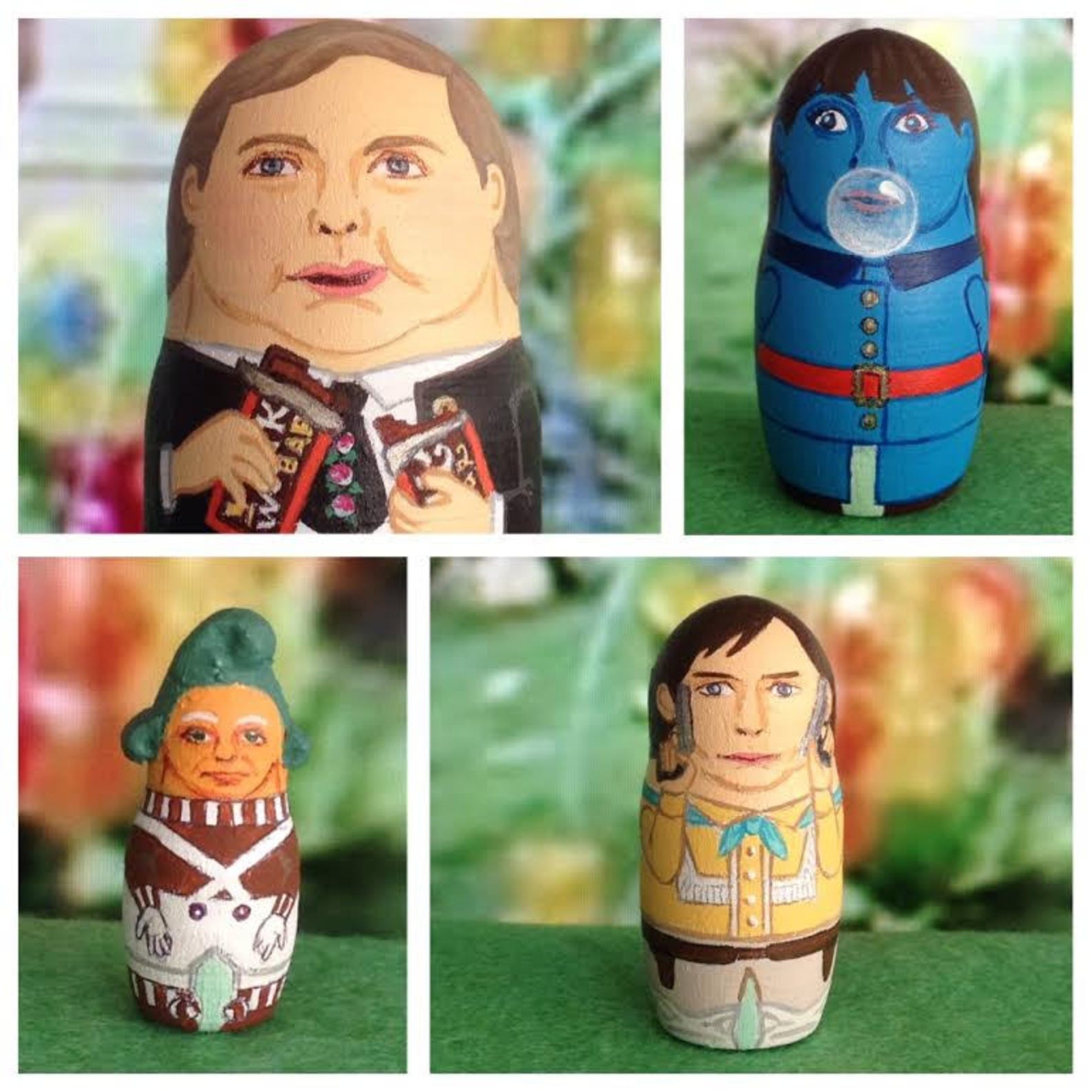 Willy Wonka and the Chocolate Factory Matryoshka Dolls - Etsy