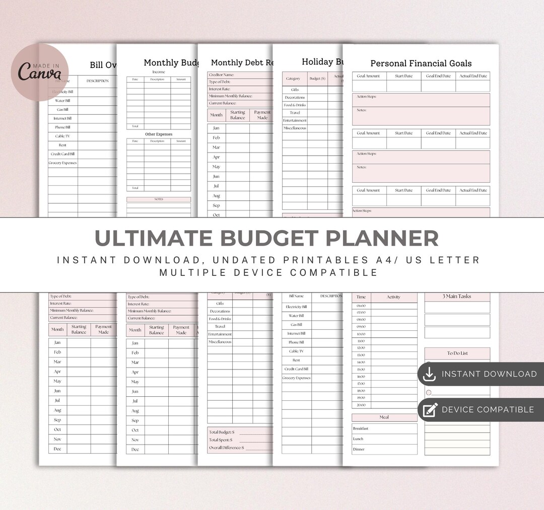 2025 Budget Planner, Finance Organizer, Daily Expense Tracker, Money ...