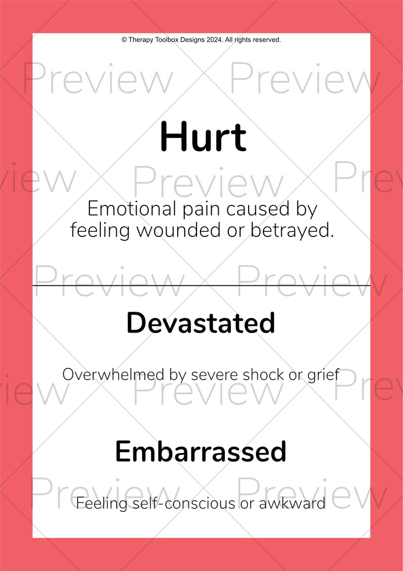 Emotions Toolkit: Printable Therapy Worksheets for Emotional Awareness ...
