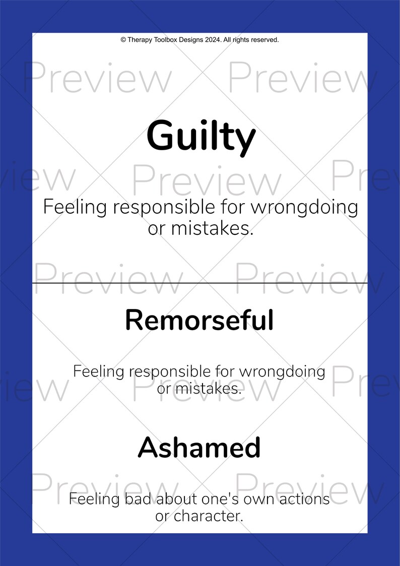 Emotions Toolkit: Printable Therapy Worksheets for Emotional Awareness ...