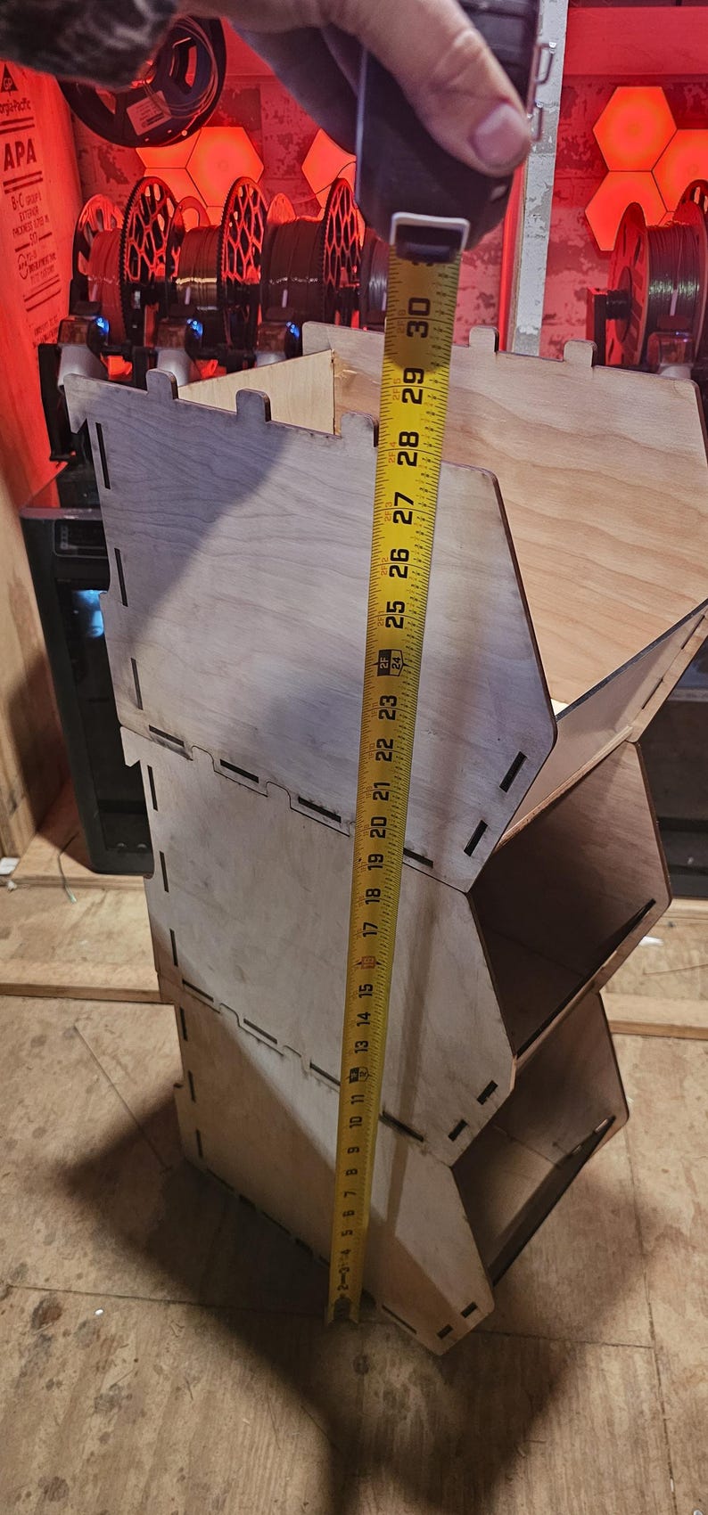 3 Pack Stackable Wall-mounted 3D Print Storage Boxes With French Cleats ...