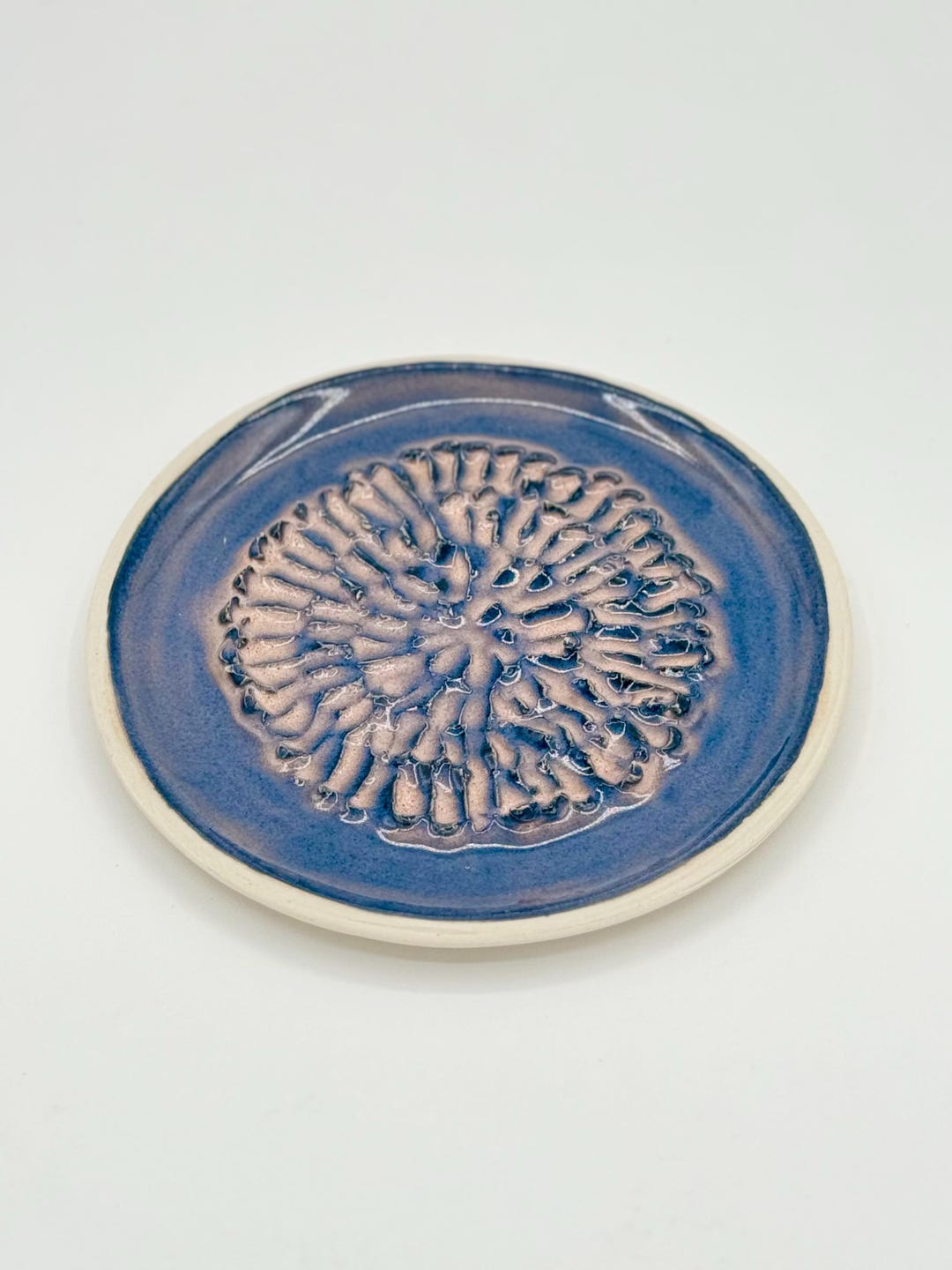 Purple Handmade Ceramic Garlic Grater Dish for Kitchen | Unique Tool ...