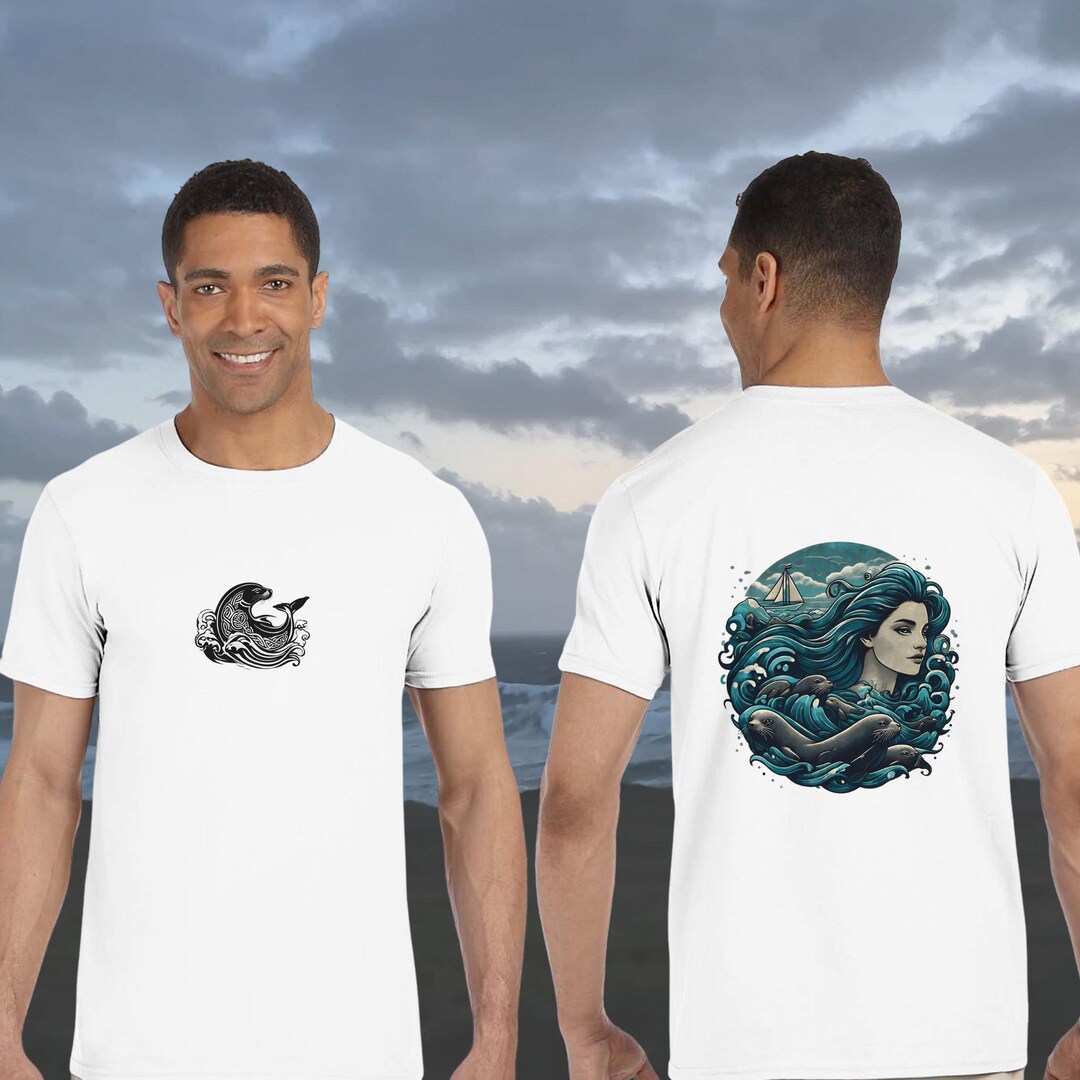 Selkie T-shirt – Celtic Mythology Shirt – Irish Sea Creature – Seal ...