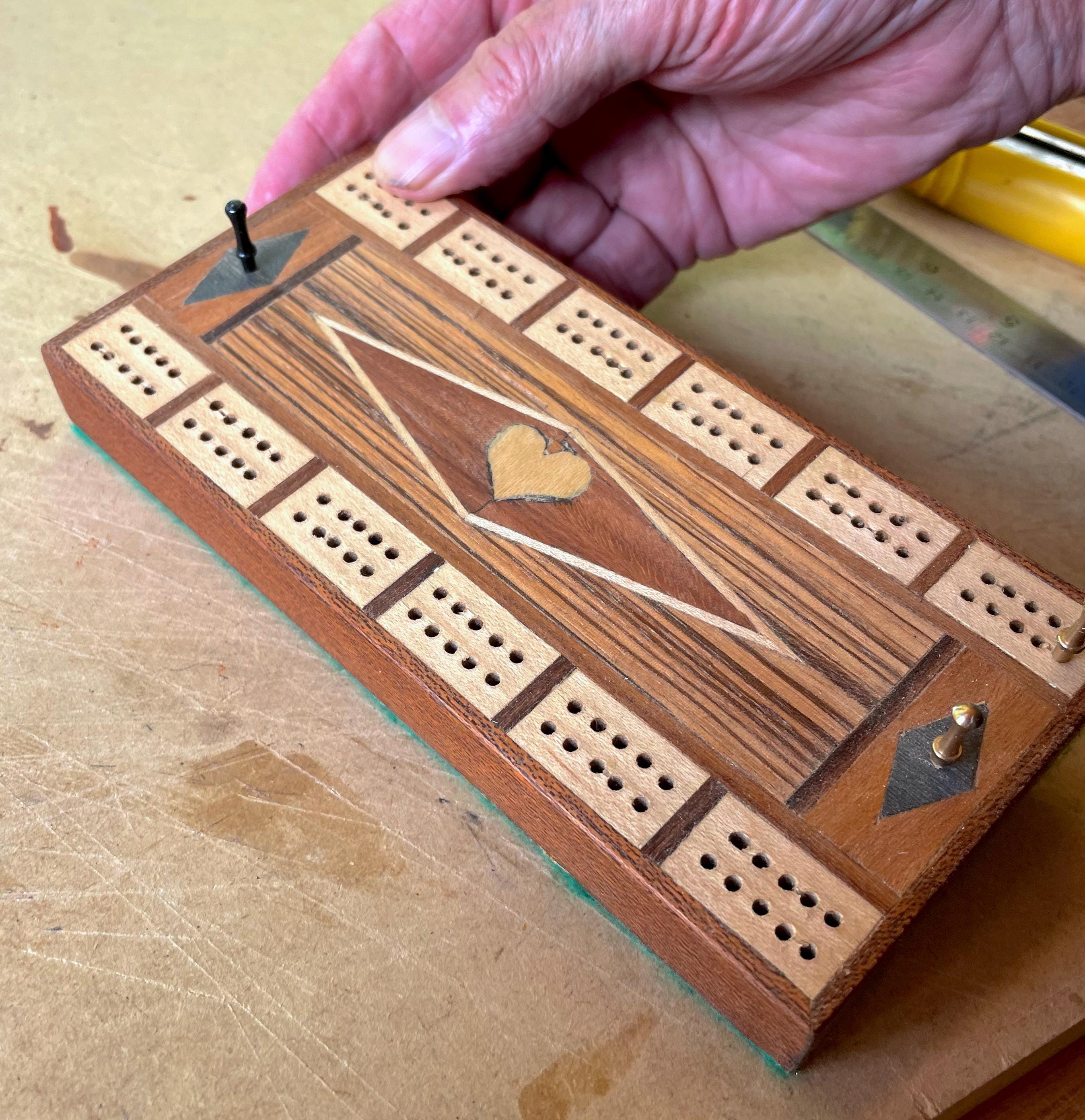 Custom Handmade Wooden Cribbage Board, Custom Made in Bath - Etsy